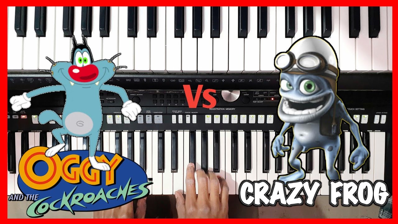 Oggy And The Cockroaches Vs Crazy Frog-Theme Song Mix-Cartoon Music ...