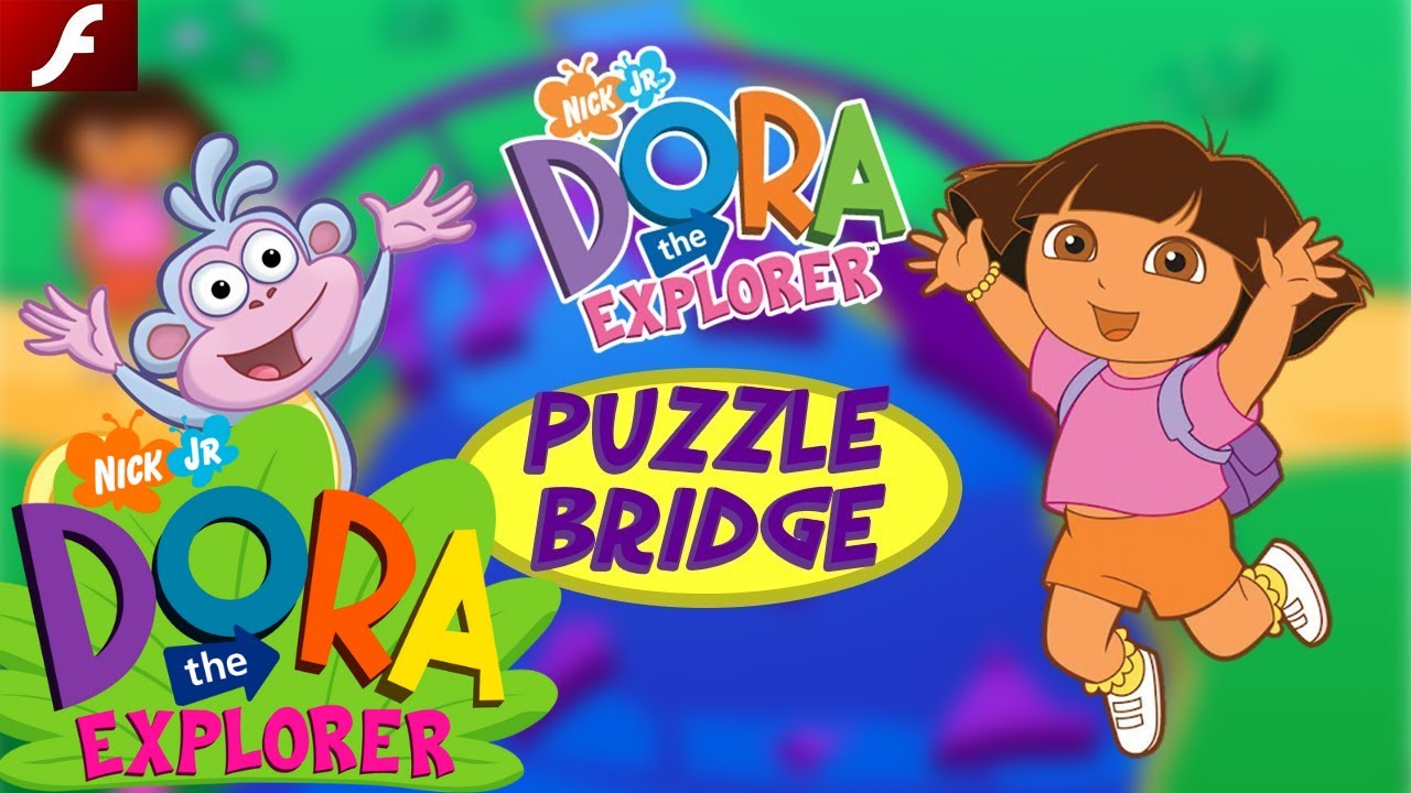 Dora the Explorer Puzzle Bridge 🌉 Fun Puzzle Game with Dora & Boots ...