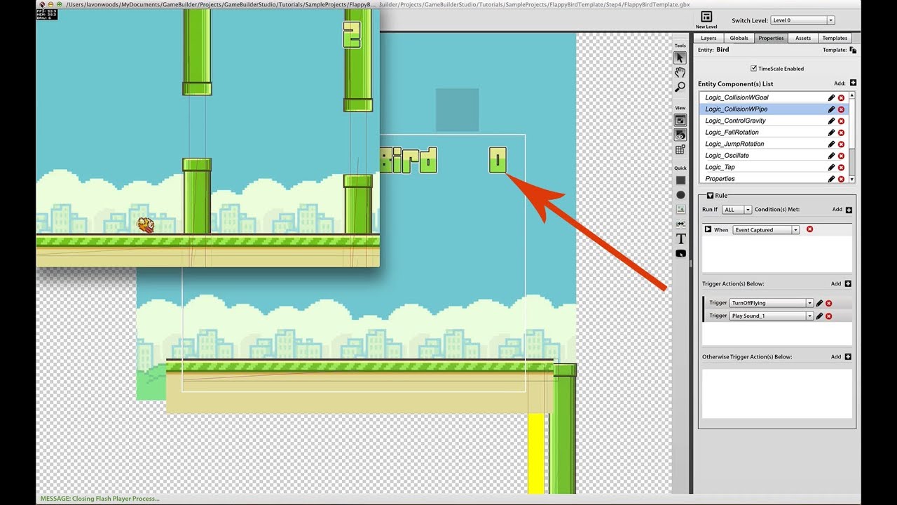 How To Create Flappy Bird Pt.4: Scoring & Sound FX (GameBuilder Studio ...
