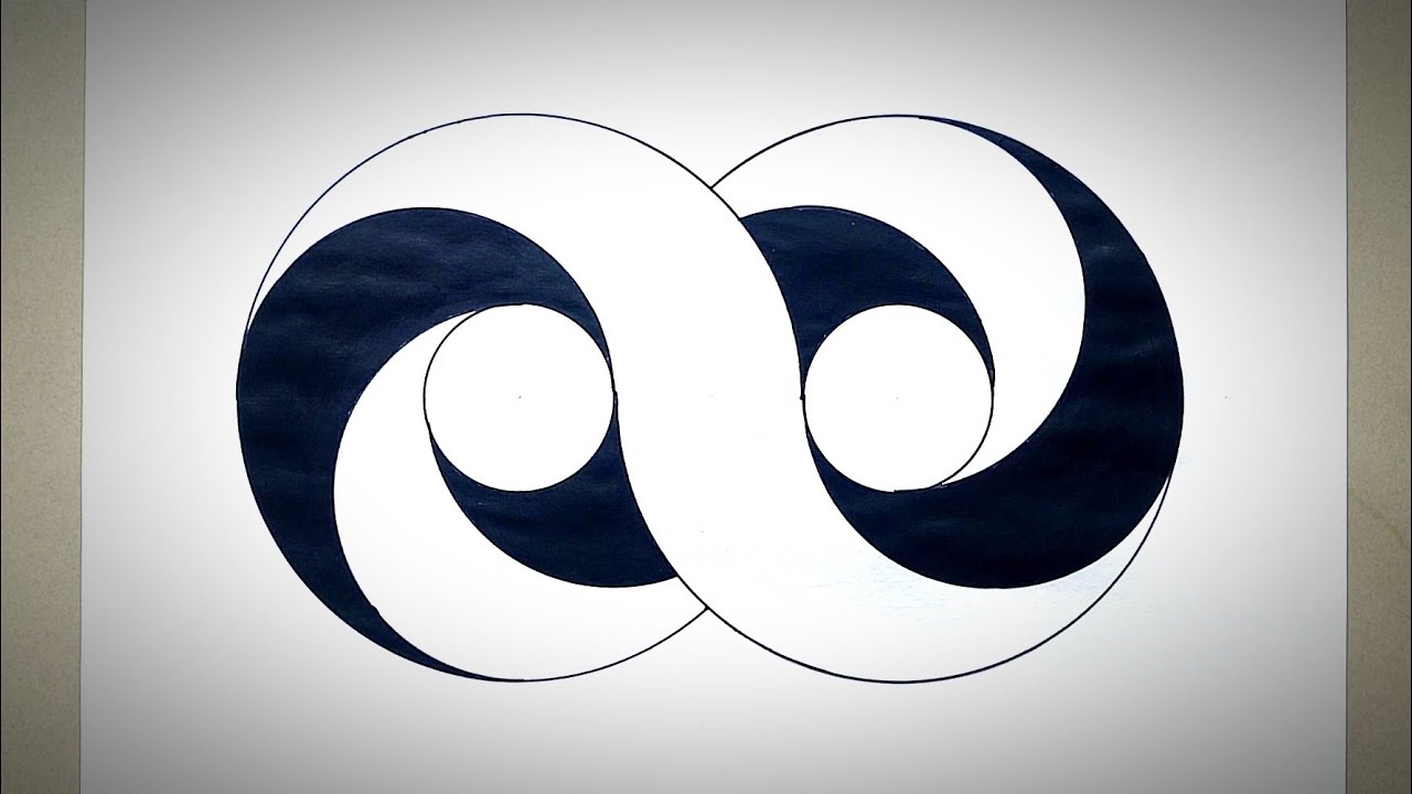 Geometry Art - Infinite Symbol - Limitless Optical illusion Drawing ...