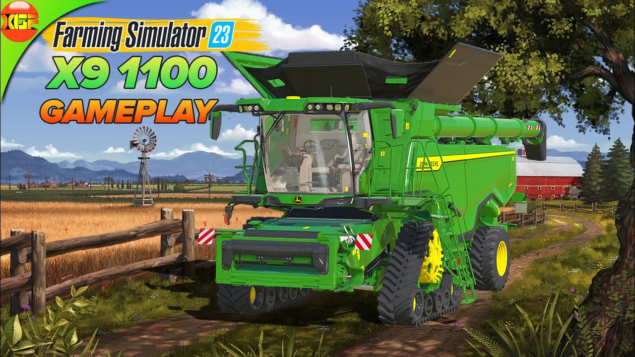 John Deere X9 1100 Harvester Gameplay! The True Beauty - Farming ...