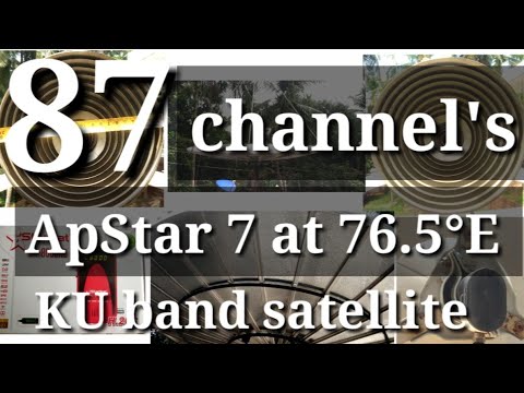 30 May 2023 || 87 channel's || ApStar 7 at 76.5°E || KU band satellite ...