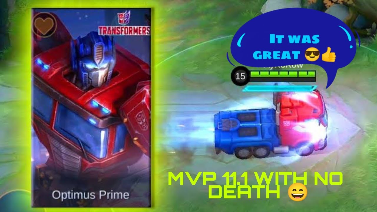 Gameplay Johnson Optimus Prime MVP 11.1 😎 Mobile Legends - YouTube