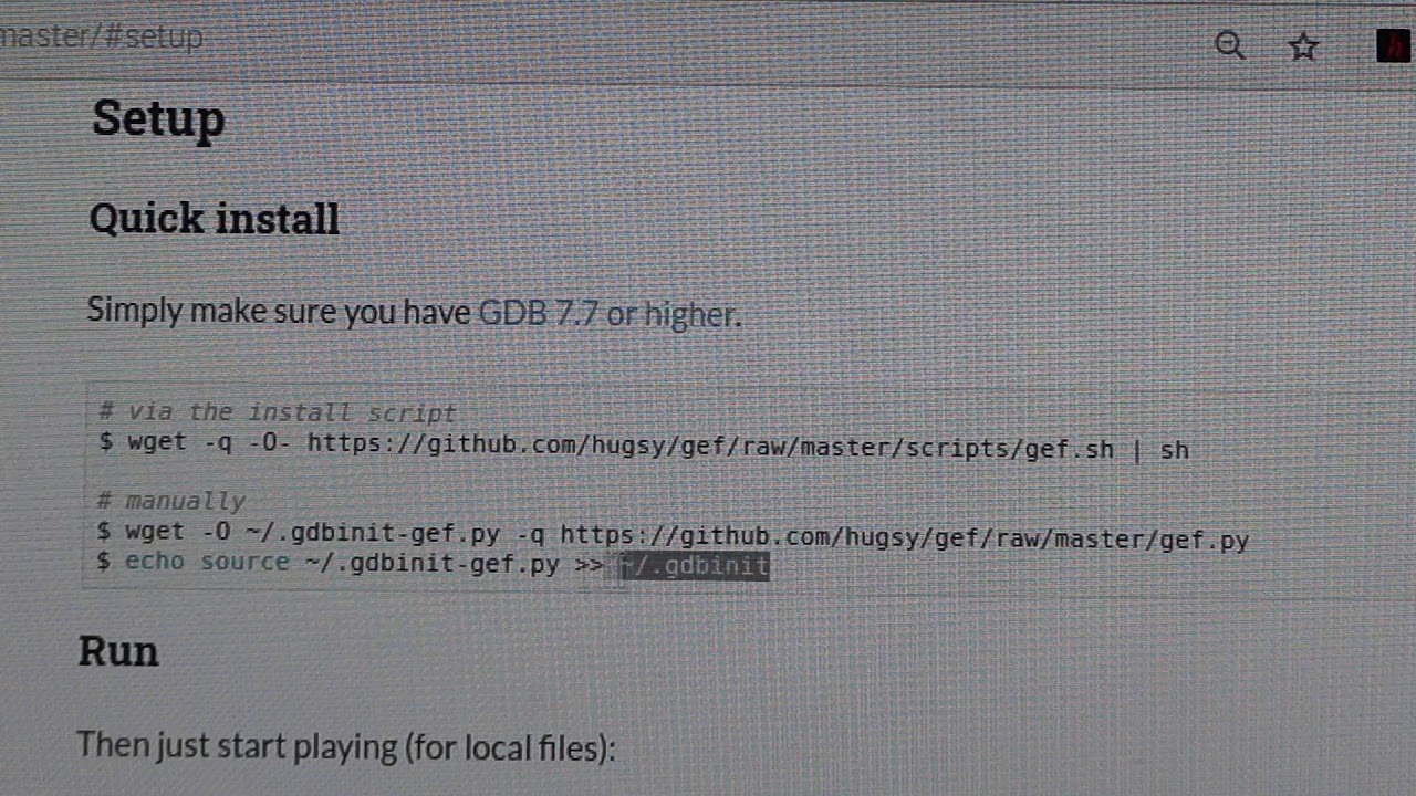 How to install GEF extension in raspberry pi for ARM debugging - YouTube