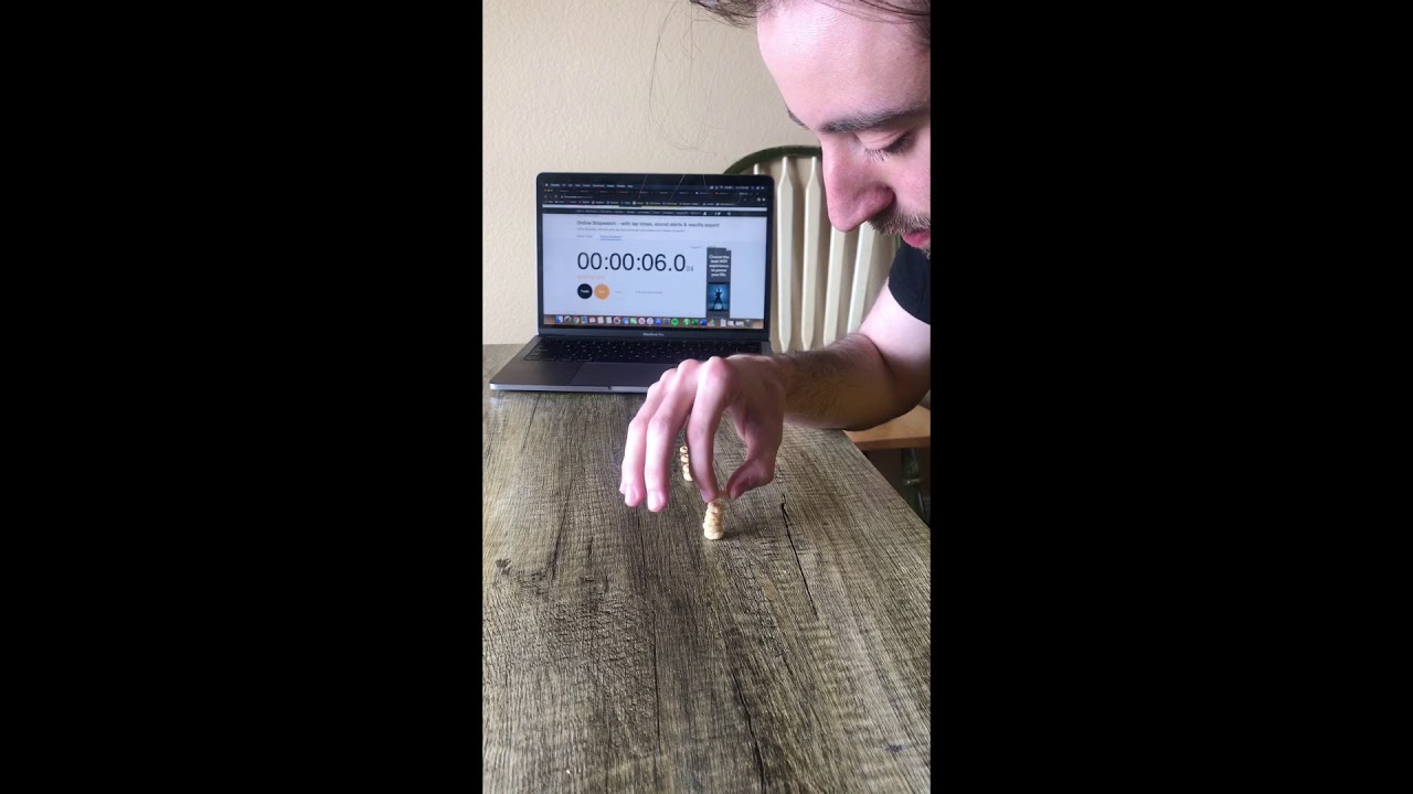The World Record For The Fastest Time To Stack 10 Cheerios (13.8 ...