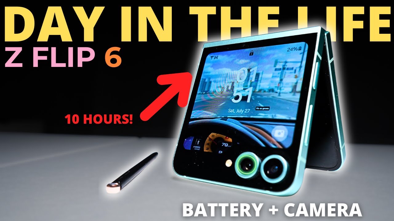 Z FLIP 6: DAY IN THE LIFE (BATTERY AND CAMERA TEST)! - YouTube