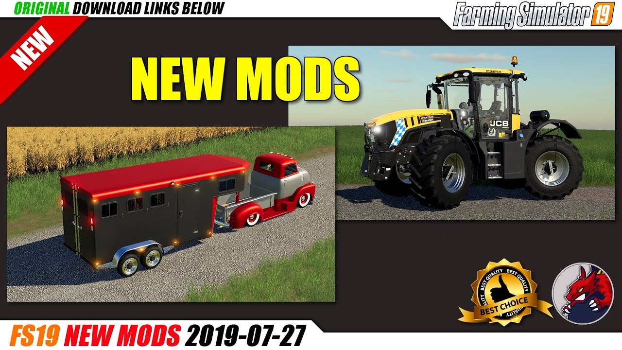 FS19 | New Mods (2019-07-27) - review - YouTube