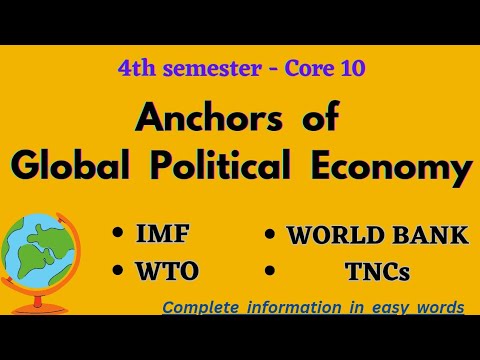 Anchors of Global Political Economy - IMF,WTO, World Bank, TNCs | Core ...
