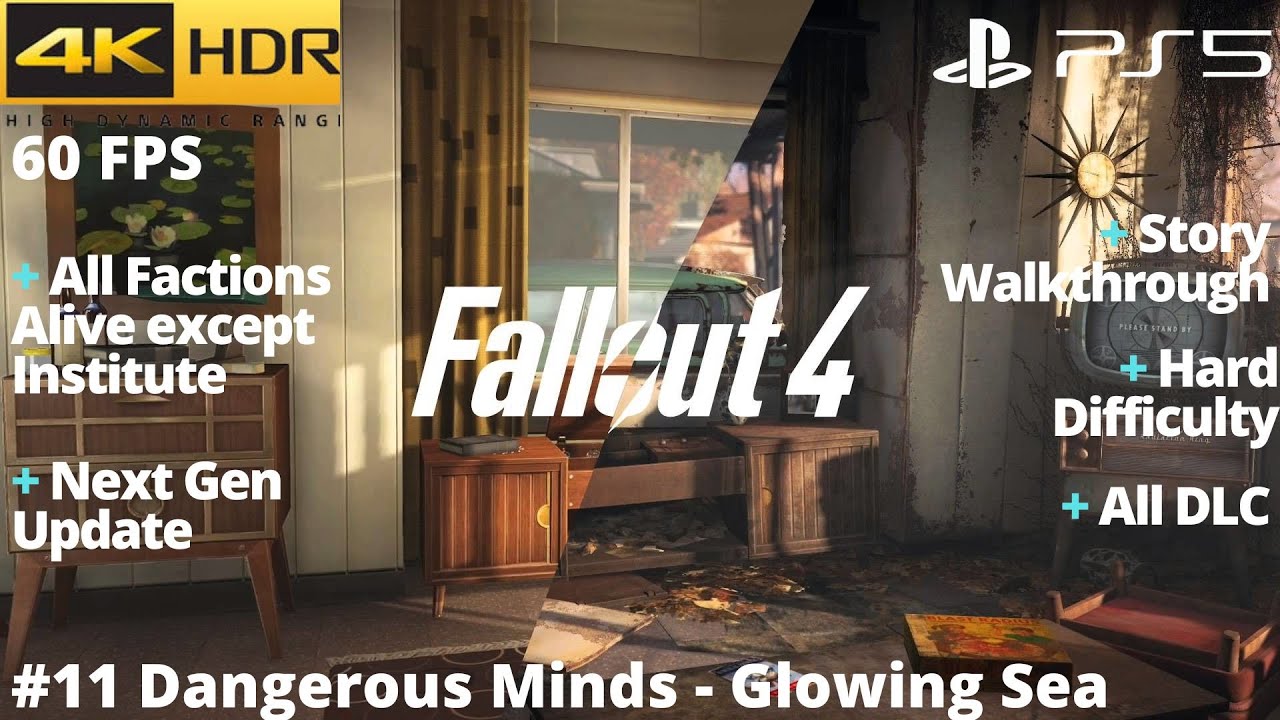 Fallout 4 (PS5) - #11 Dangerous Minds - Glowing Sea WALKTHROUGH No ...