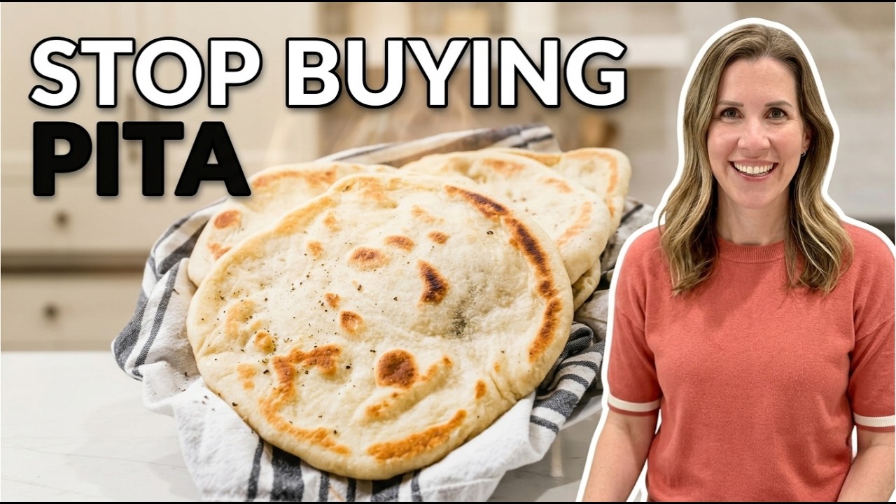 Pita Bread | Soft, Fluffy, and Easy Homemade Pita Bread Recipe - YouTube