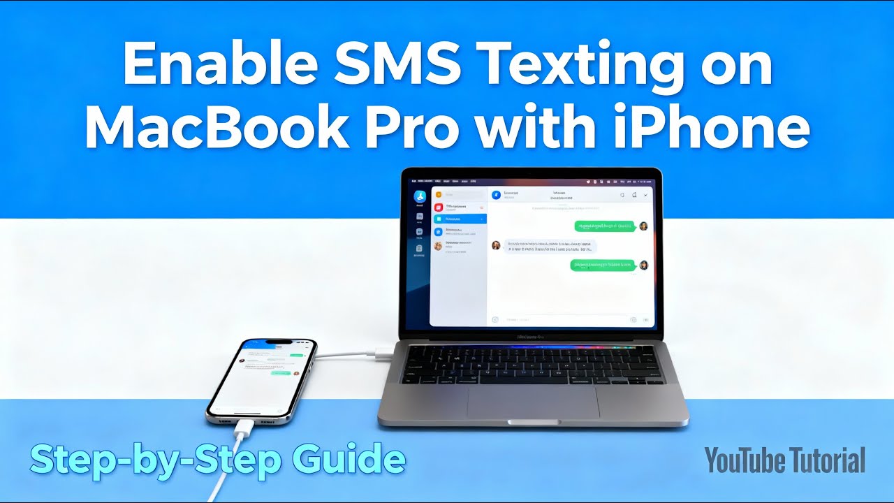 How to Enable SMS Text Messages on Your MacBook Pro? - YouTube