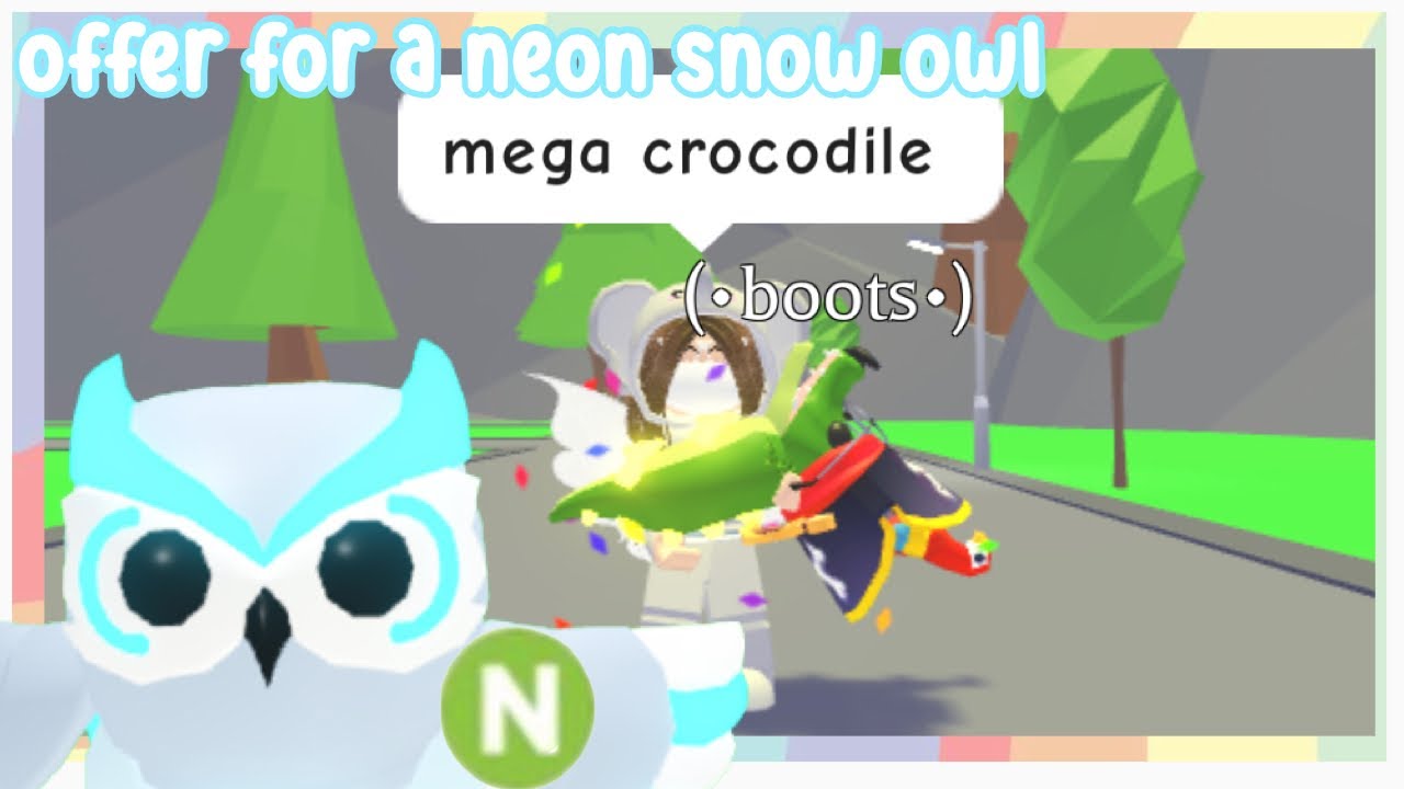 My Offer For A Neon Snow Owl! (Adopt Me) - YouTube