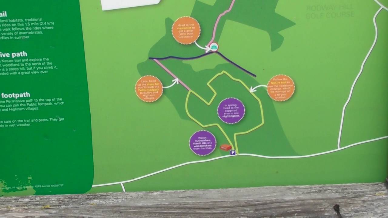 good Map & Info on RSPB Highnam Woods Gloucester 8Jul16 1227p - YouTube