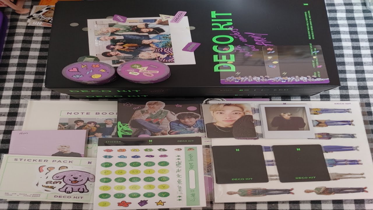 방탄 데코 키트 언박싱💜BTS DECO KIT UNBOXING💜 - YouTube