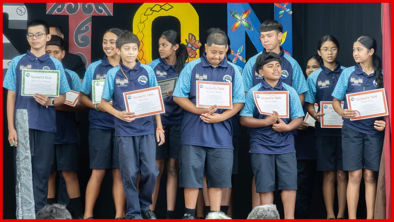 Vinneys Taumata Certificate at Kelston Intermediate - YouTube
