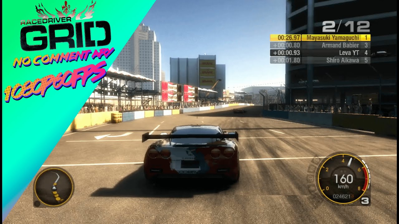 Race Driver Grid: (Chevrolet Corvette C6-R, Long Beach) Gameplay (No ...