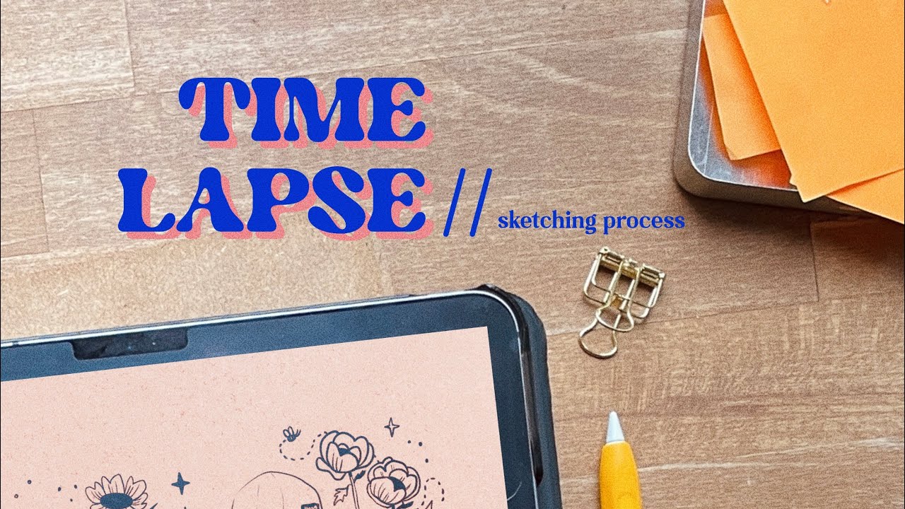 Spring sketch sheet // Procreate time lapse sketch 🏼 - YouTube