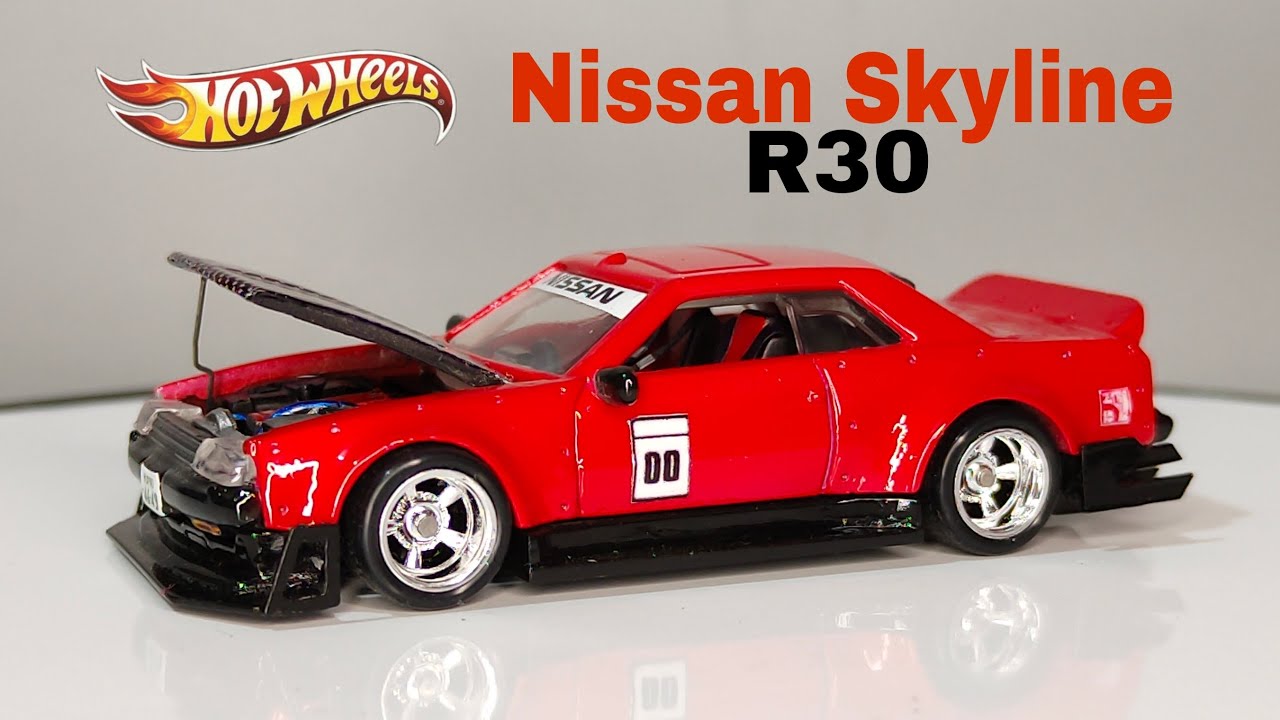 CUSTOM HOT WHEELS NISSAN SKYLINE R30 - YouTube