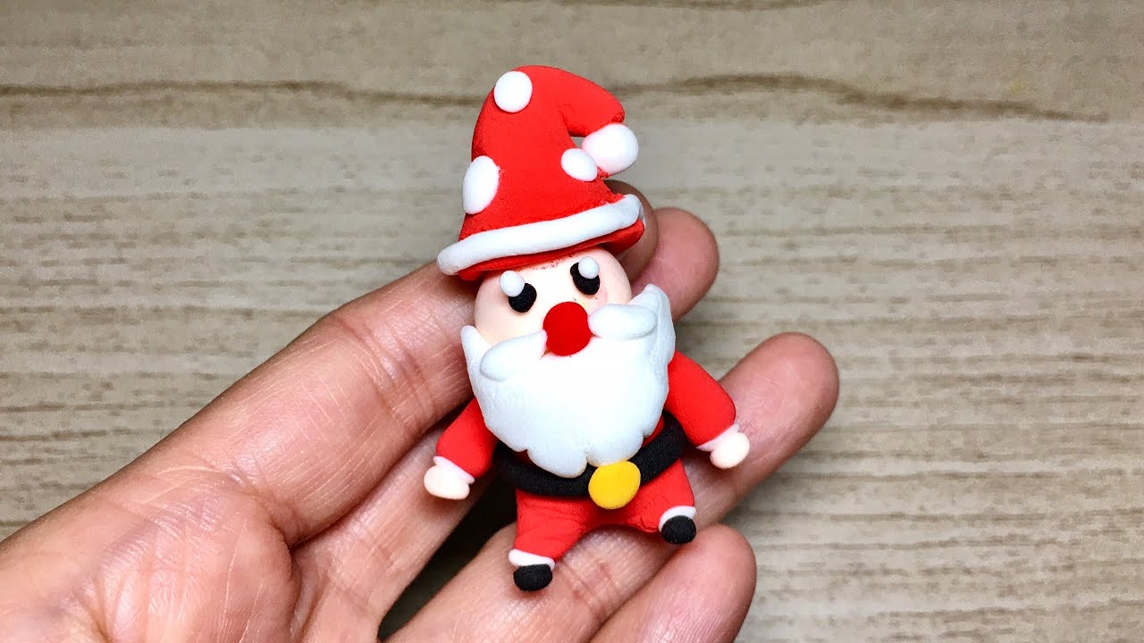 Beautiful Christmas Santa Claus using Clay | How to Make A Santa Claus ...