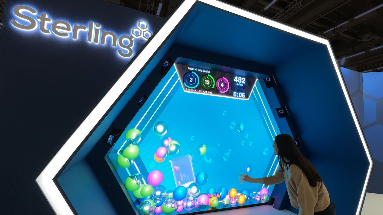 Interactive Chemistry Game for Sterling Pharma at CPHI - YouTube