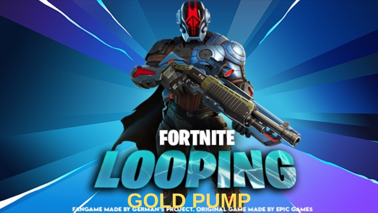 Fortnite Looping Gold Pump Victory - YouTube