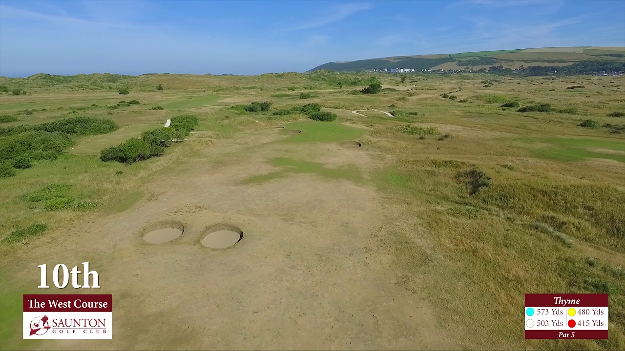 SAUNTON WEST COURSE HOLE 10 - YouTube