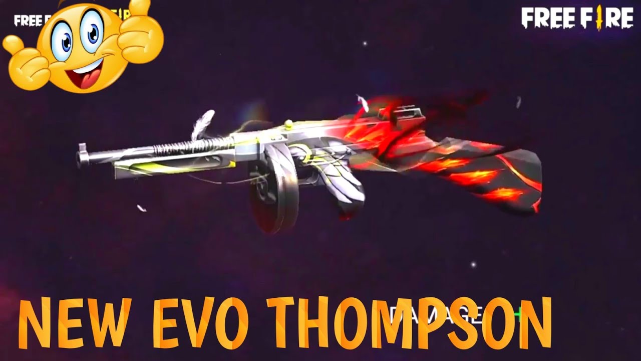 NEW EVO THOMPSON SKIN! FREE FIRE NEW GUN! - YouTube