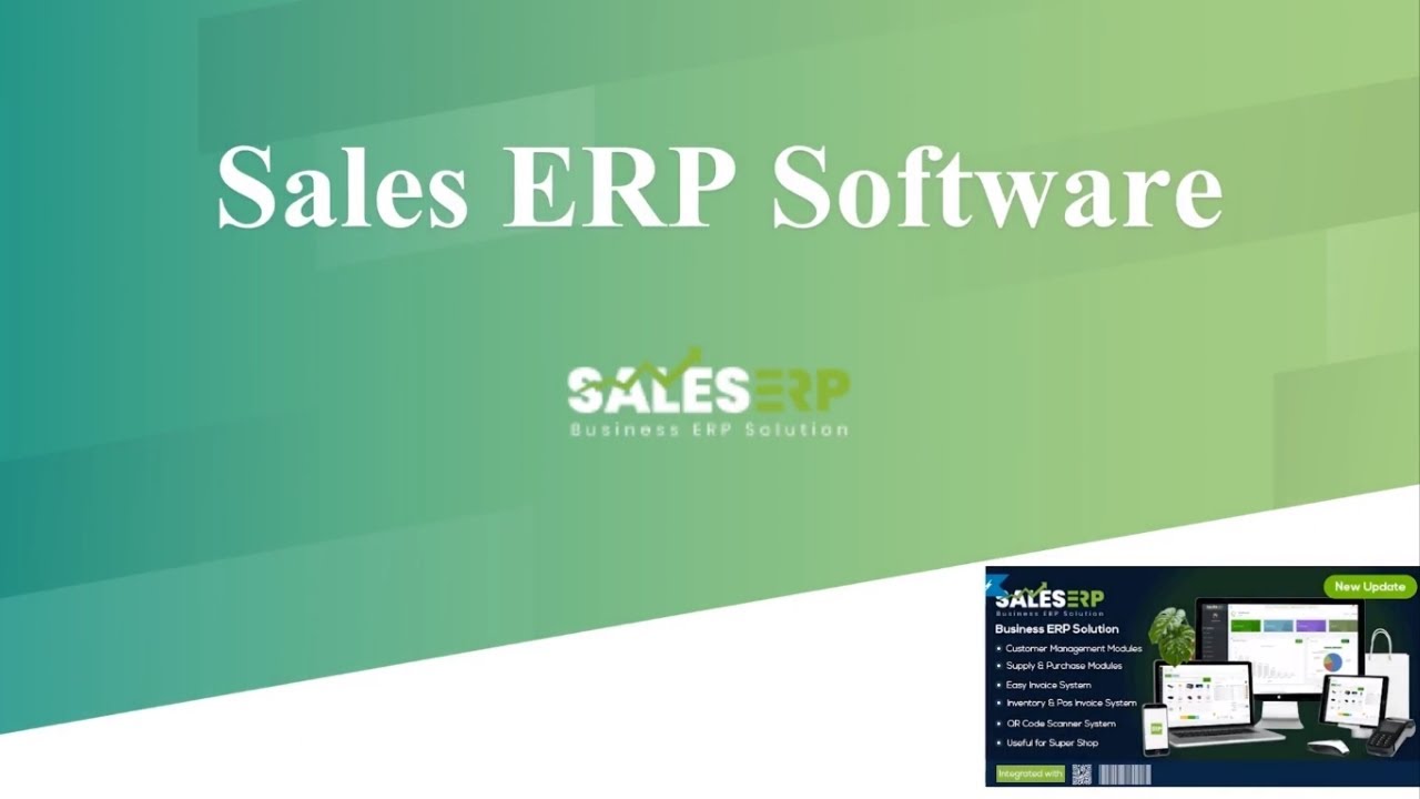 Sales ERP Software | Best ERP System - YouTube