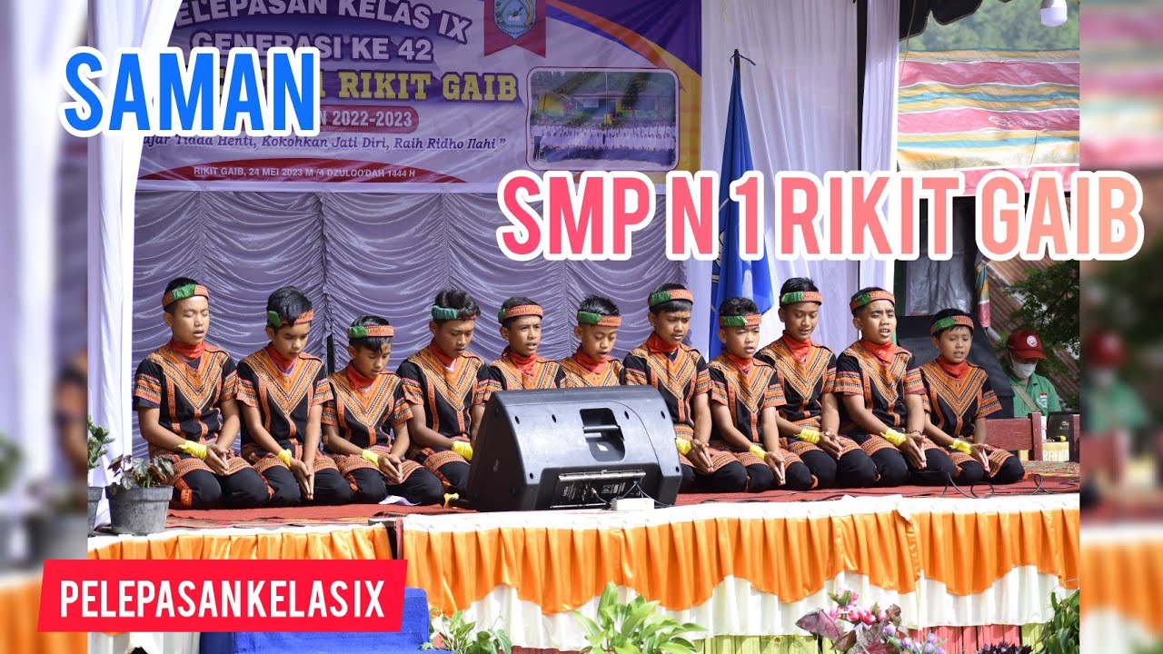 Saman Gayo | Saman SMP N 1 Rikit Gaib | Pelepasan Kelas IX #smp1riga # ...