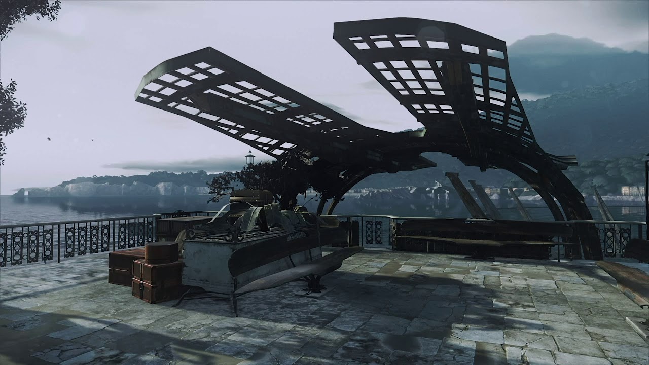 Dishonored 2 - Addermire Station Ambiance (soft rain, thunder, boat ...