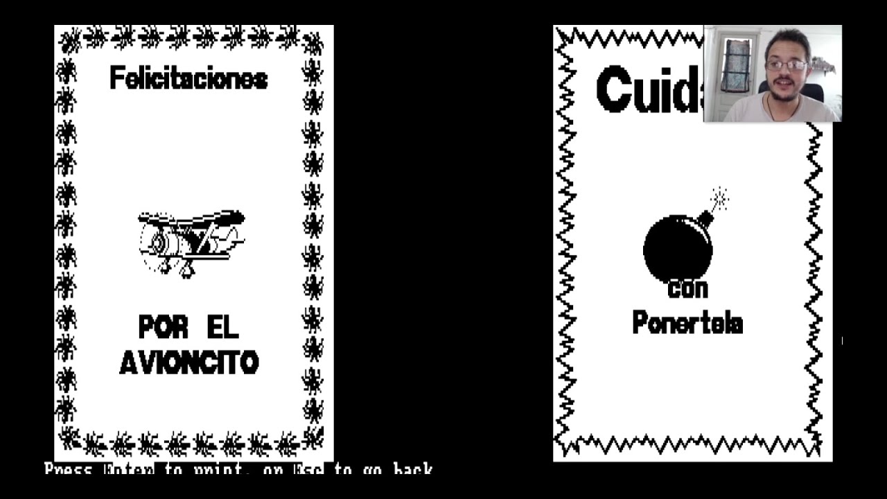 Printmaster (1985 - PC DOS) // Jugando con tarjetas y carteles, en este ...
