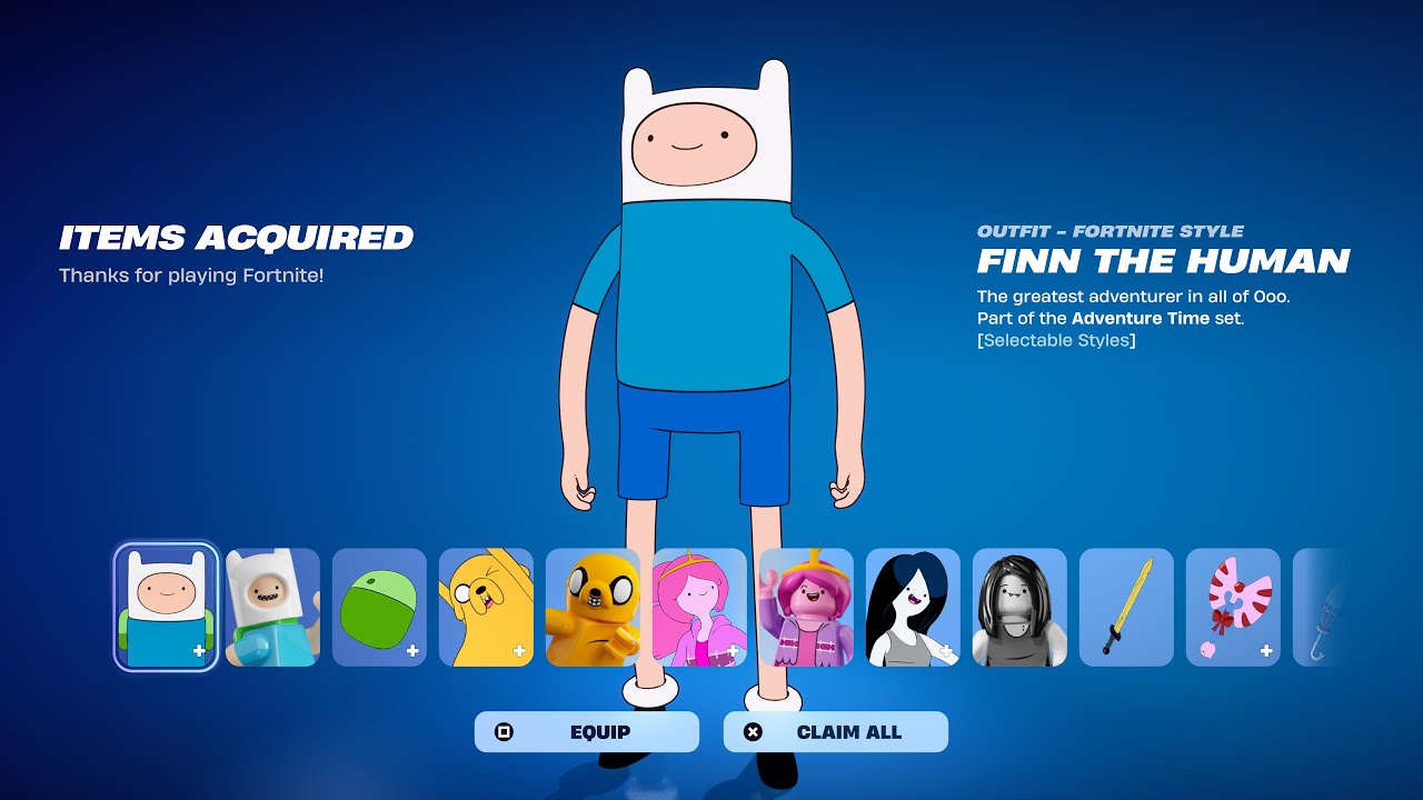 ADVENTURE TIME SKINS RELEASE DATE IN FORTNITE ITEM SHOP! - YouTube