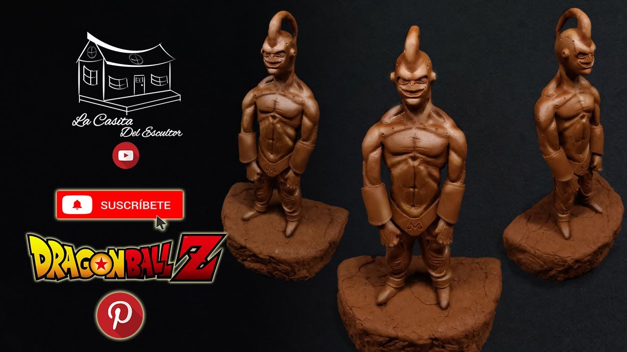 Como hacer escultura de Majin Boo Dragon Ball How to make majin Boo in ...