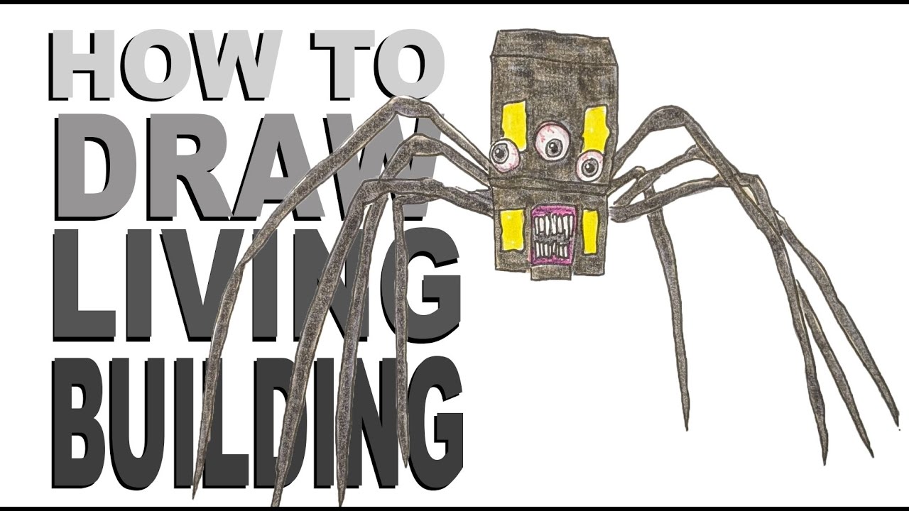 How to draw Living Building (Trevor Henderson) - YouTube