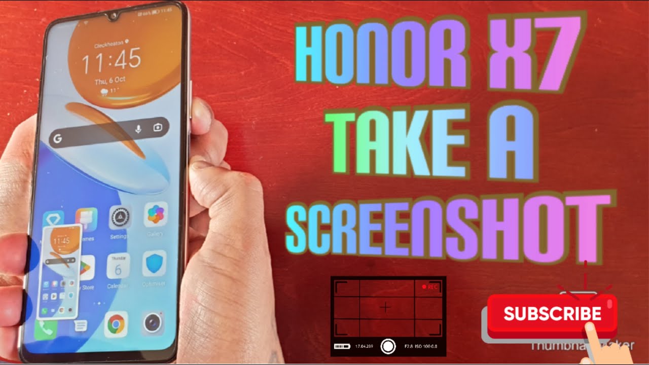 Honor X7 How to Take A Screenshot|Capture,Edit ,& Share Them - YouTube