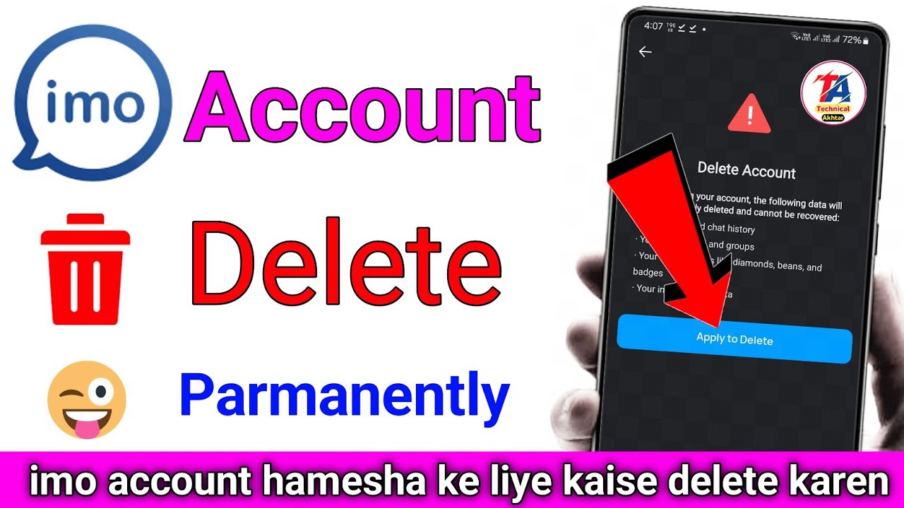 how to delete imo account | Imo account delete kaise kare | delete imo ...