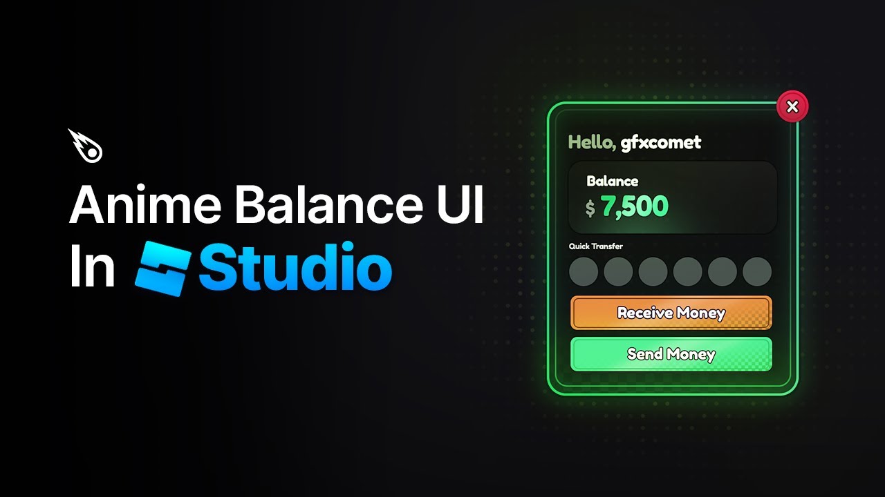 How to Design an Anime Balance UI in Roblox Studio - YouTube