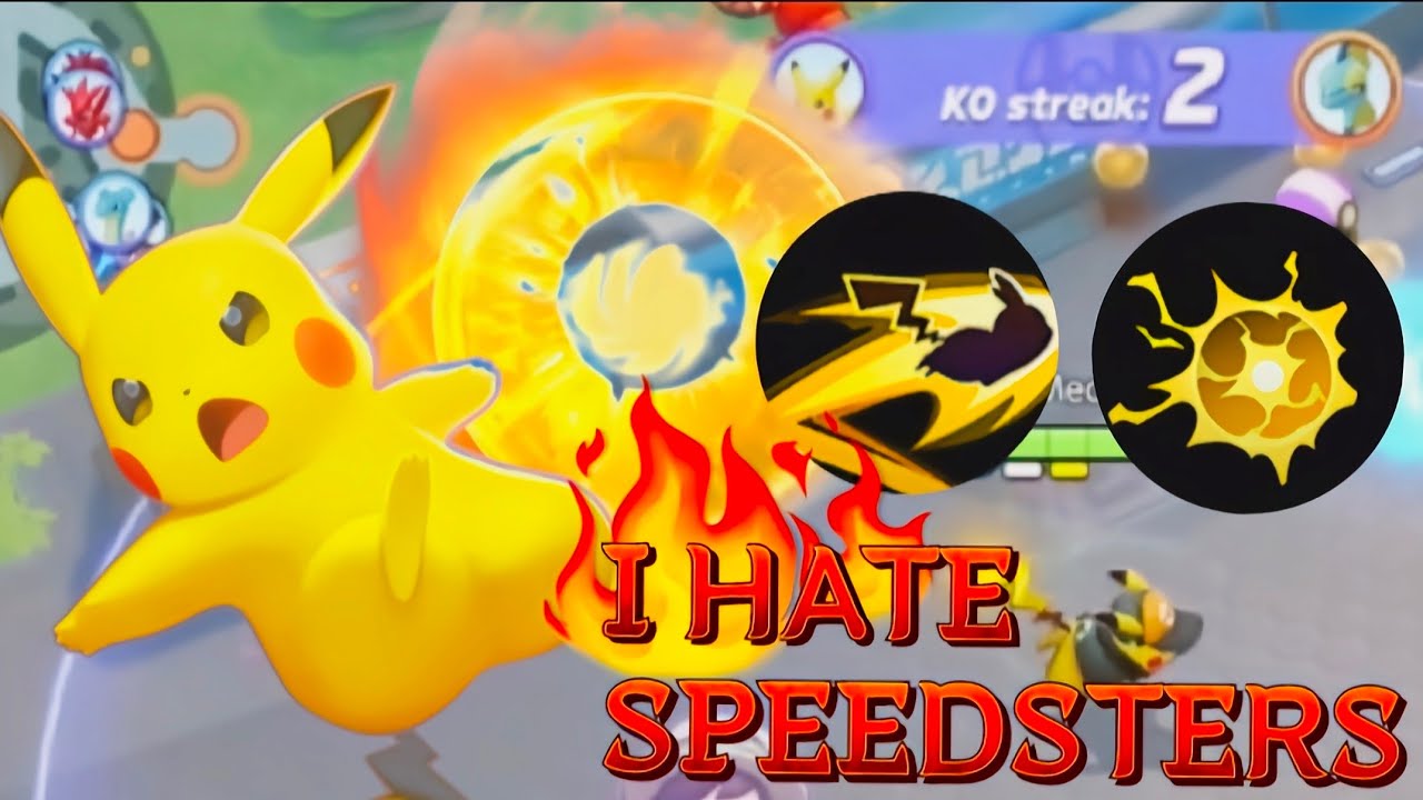 PIKACHU IS THE BEST COUNTER OF SPEEDSTERS IN THIS META | Pokemon Unite ...