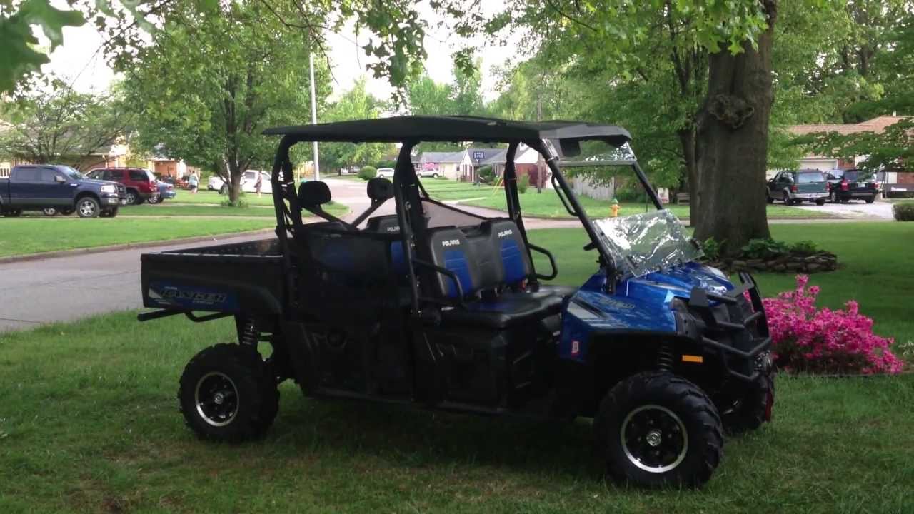 2013 Polaris Ranger 800 Crew Custom Audio Install - YouTube