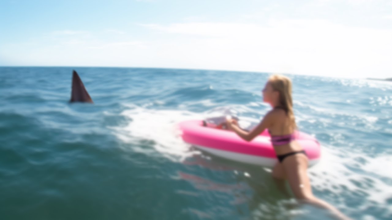 This Bull Shark vs a Woman Peeing in The Ocean! - YouTube