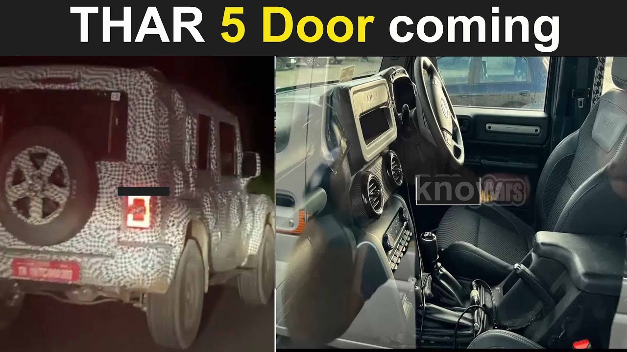 THAR 5 Door New Information Interior Revealed | - YouTube
