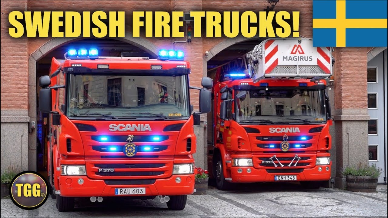 [Stockholm] Fire Engine, Ladder & Utility Car Responding | Östermalm ...
