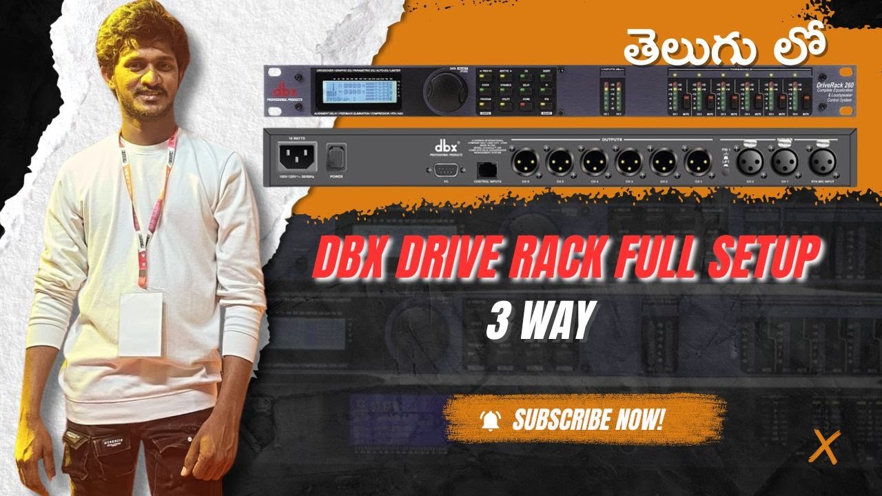 DBX DRIVERACK 260 FULL setup telugu xover and geq comp fully explain ...