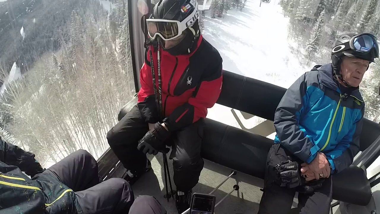 Briefly Johnny and Charlie on Gondola One Vail - YouTube