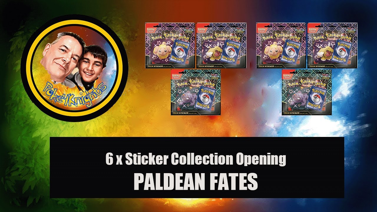 Paldean Fate Sticker Collection x 6 - YouTube