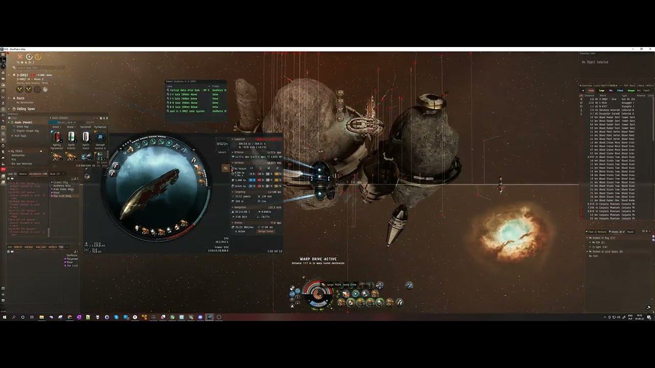 Eve Online - Paladin - Blood Raider Naval Shipyard 10/10 escalation ...