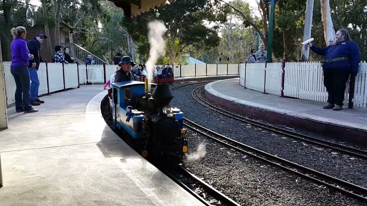 Ridable miniature trains - Diamand railway. Eltham, Victoria, Australia ...