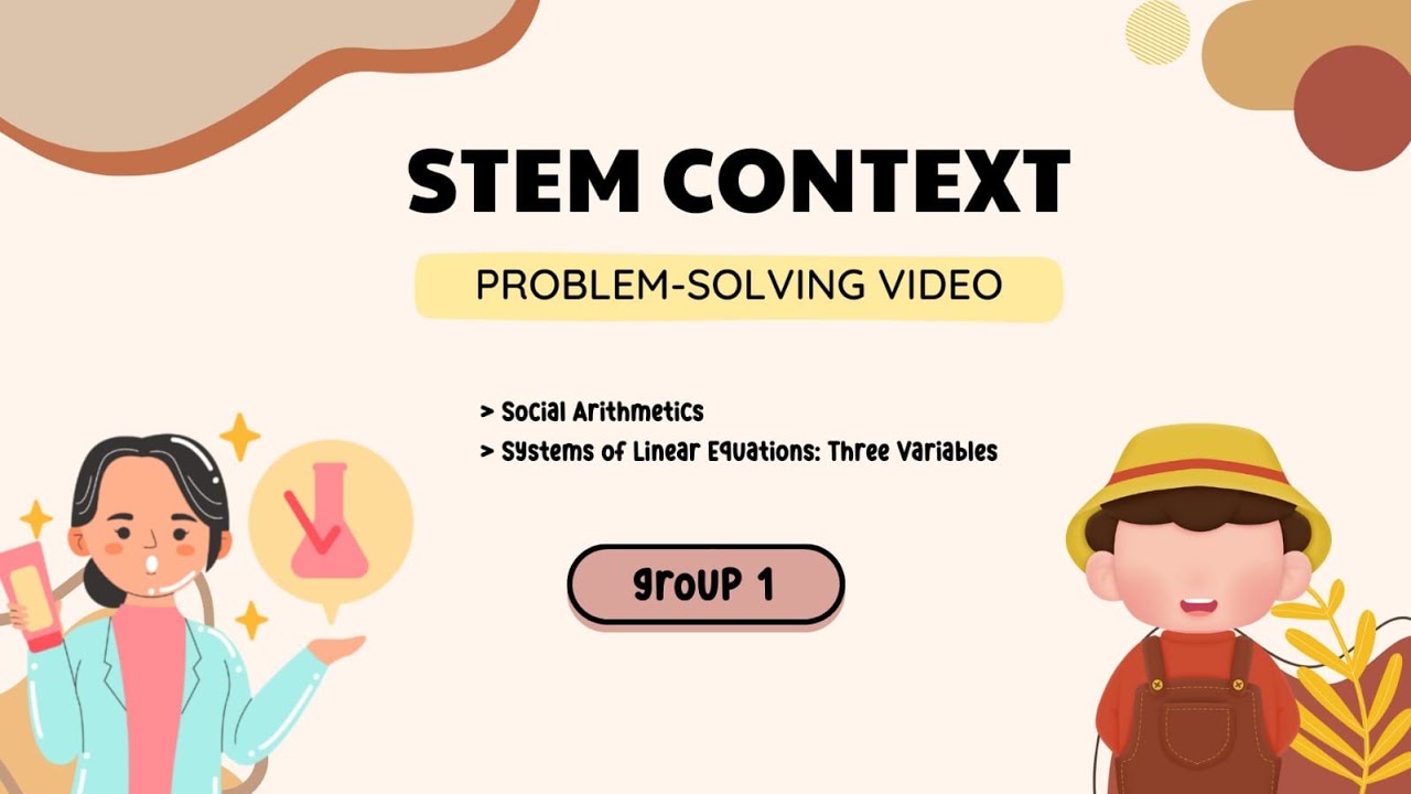 [STEM CONTEXT]-Example Questions and its Problem Solving - YouTube