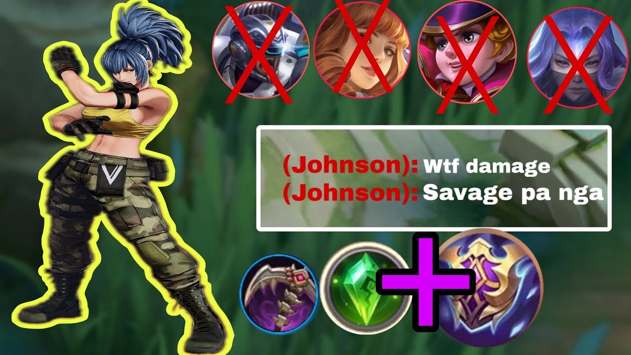 MY KARINA GOT SAVAGE+MANIAC| BEST BUILD TO COUNTER MAGES HEROES| MLBB ...