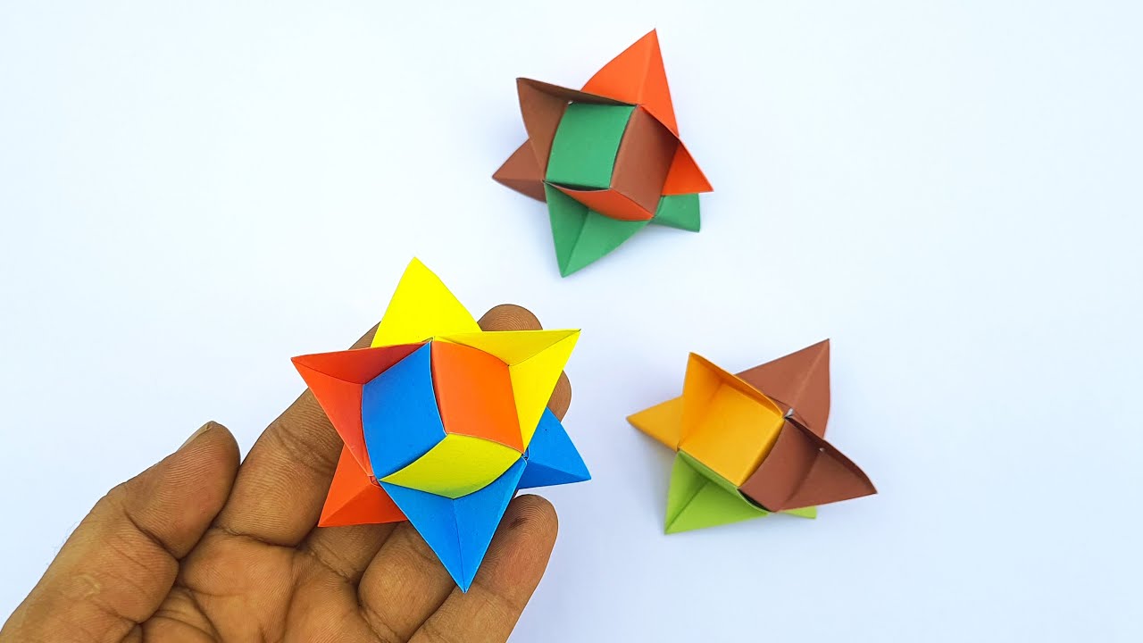 Lucky Paper Star - Mini paper star 3D - Simple & Easy Mini Paper Star ...